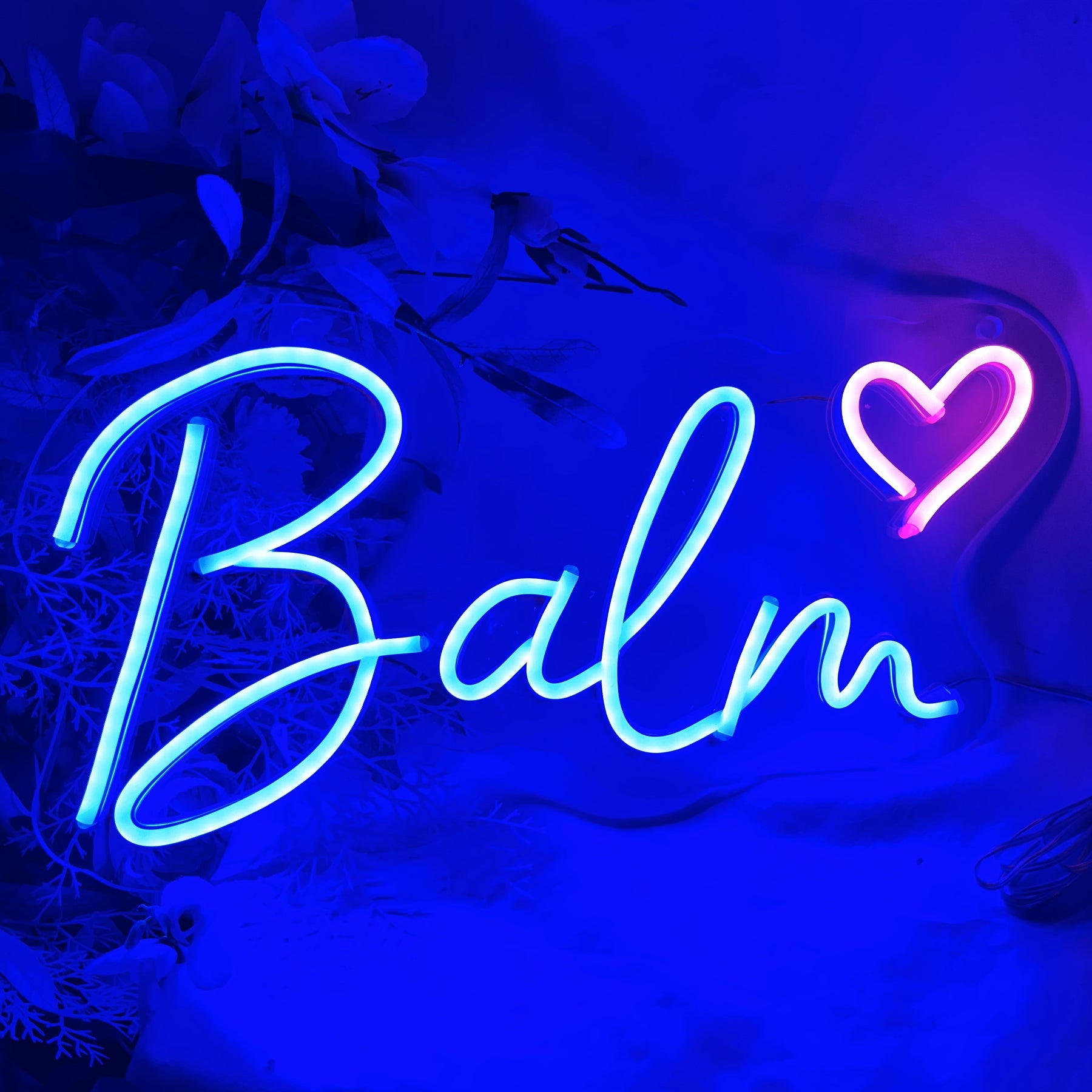 SELICOR Custom Name Neon Sign With Neon Pattern