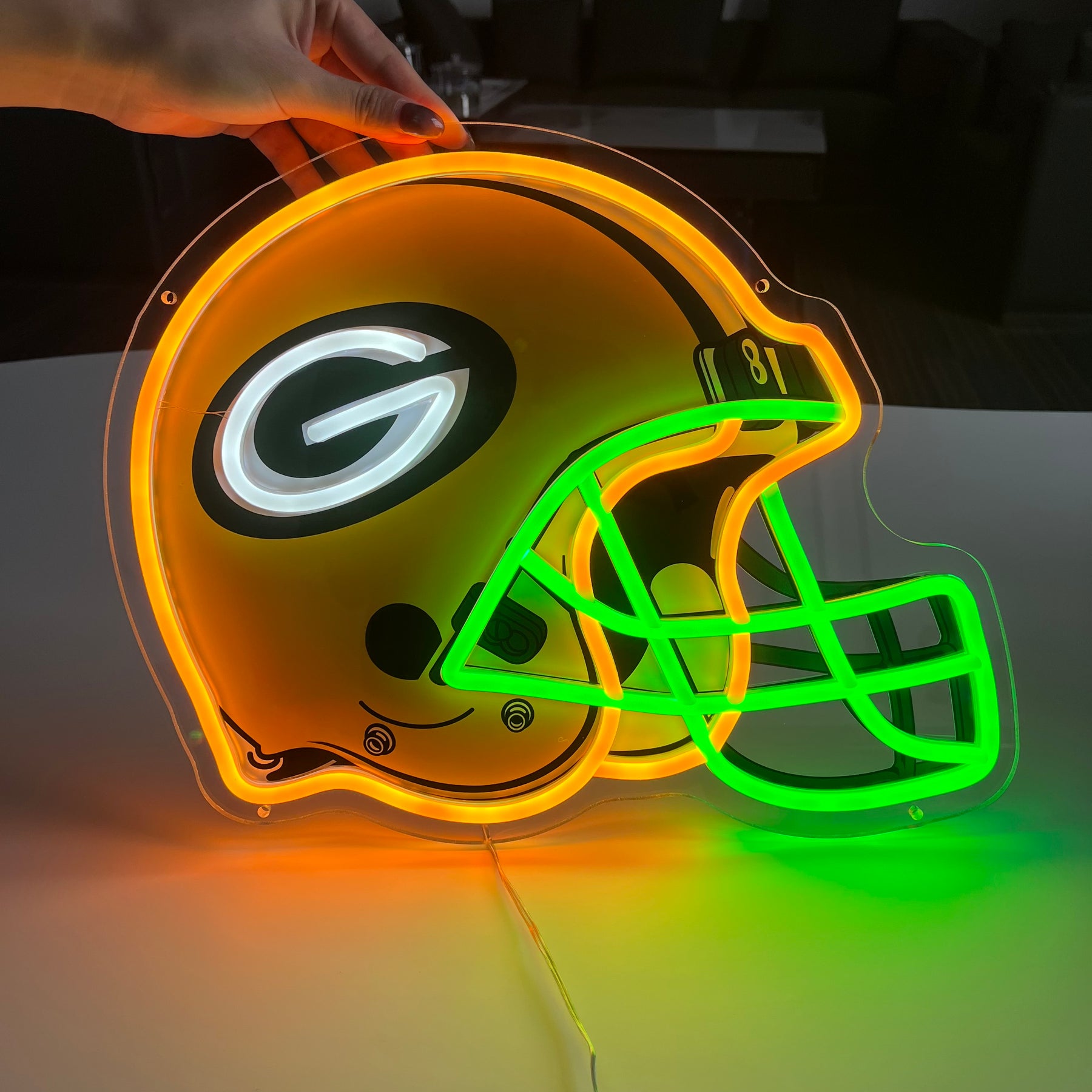 SELICOR Neon Helmet Signs